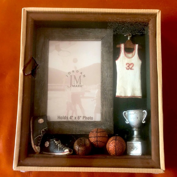 Jordan Mark | Accents | Basketball Shadowbox Frame | Poshmark